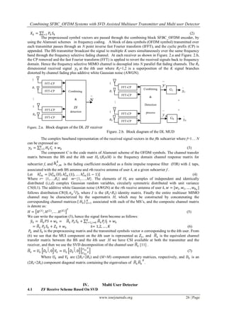 Combining SFBC_OFDM Systems with SVD Assisted Multiuser Transmitter and Multi user Detector | PDF