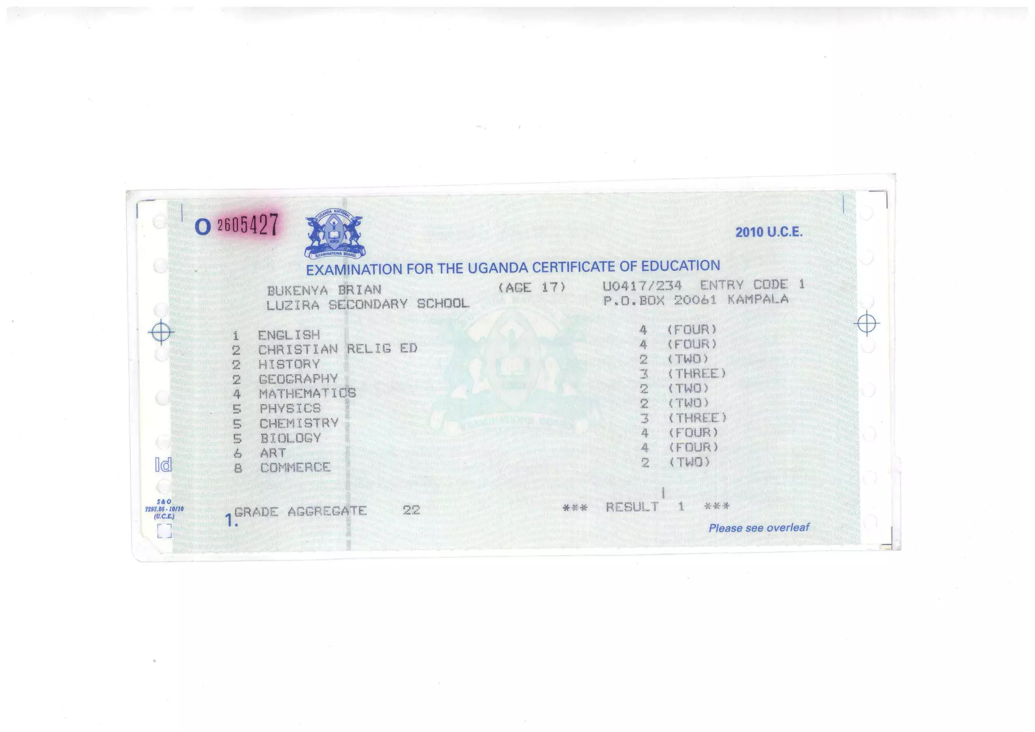 UCE Passlip front | PDF