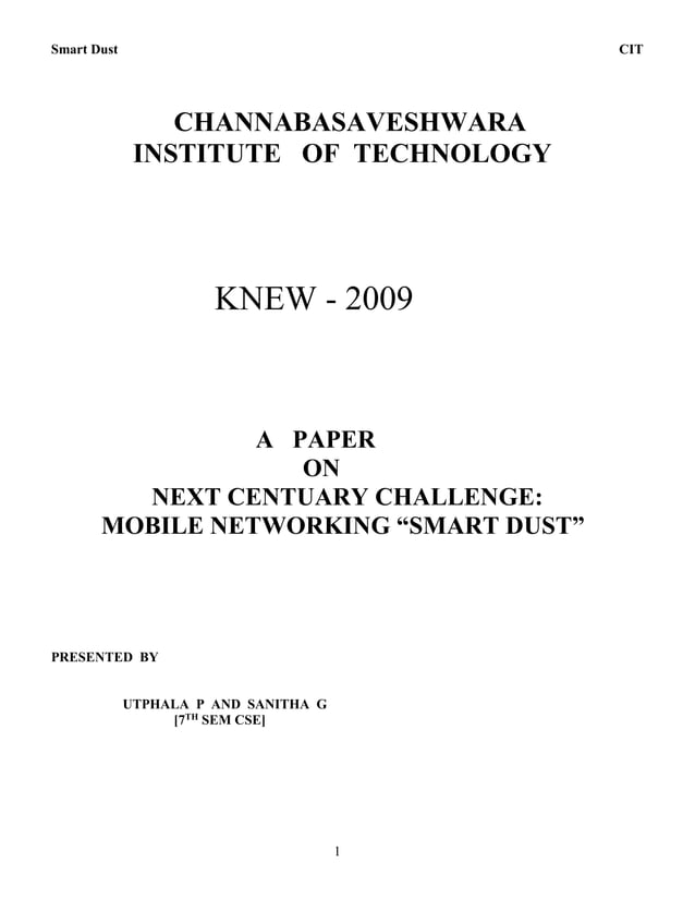 Smart Dust | PDF