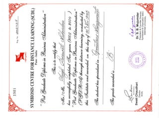 PGDBA-operation Certificate | PPT