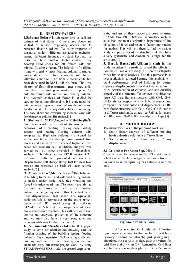 Comparative Study of floating column of multi storey building by using ...