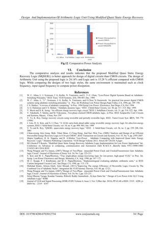 Design And Implementation Of Arithmetic Logic Unit Using Modified Quasi Static Energy Recovery ...