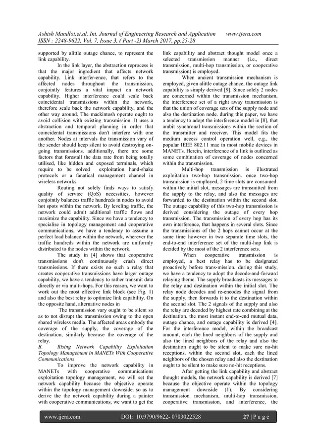 Topology Management For Mobile Ad Hoc Networks Scenario Pdf