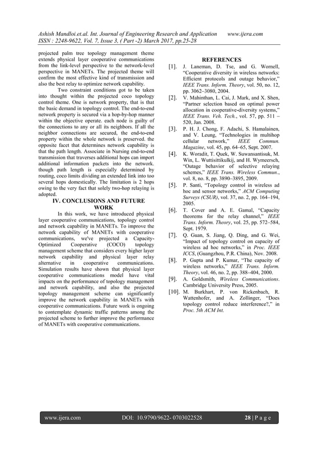 Topology Management For Mobile Ad Hoc Networks Scenario Pdf