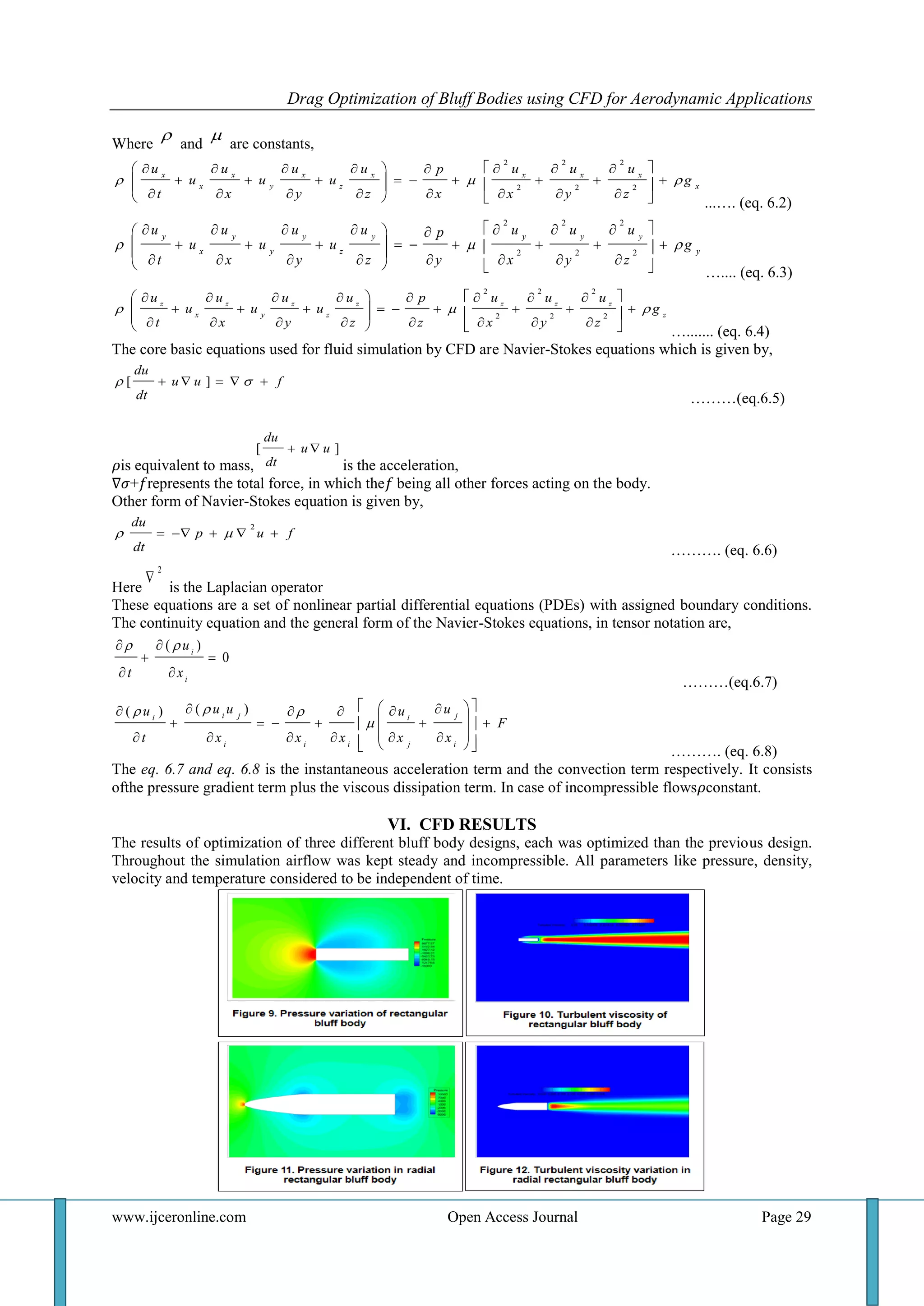 Drag Optimization of Bluff Bodies using CFD for Aerodynamic Applications | PDF