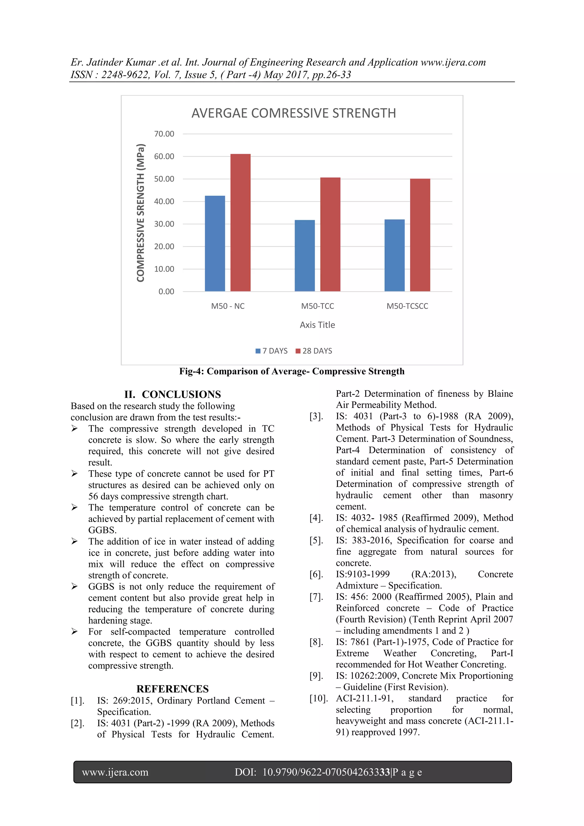 Evaluation of Compressive strength and Workability of normal concrete, Temperature controlled ...