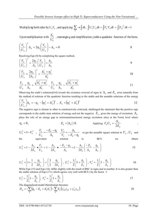 Possible Inverse Isotope effect in High Tc Superconductors Using the ...