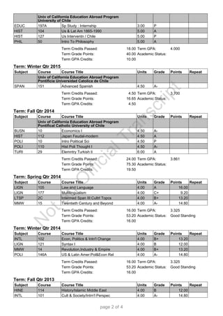 David Bernstein Unofficial Transcript | PDF