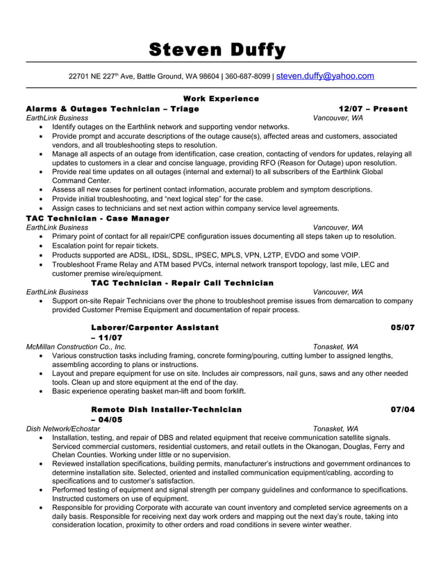Steven's Resume 2015 | PDF