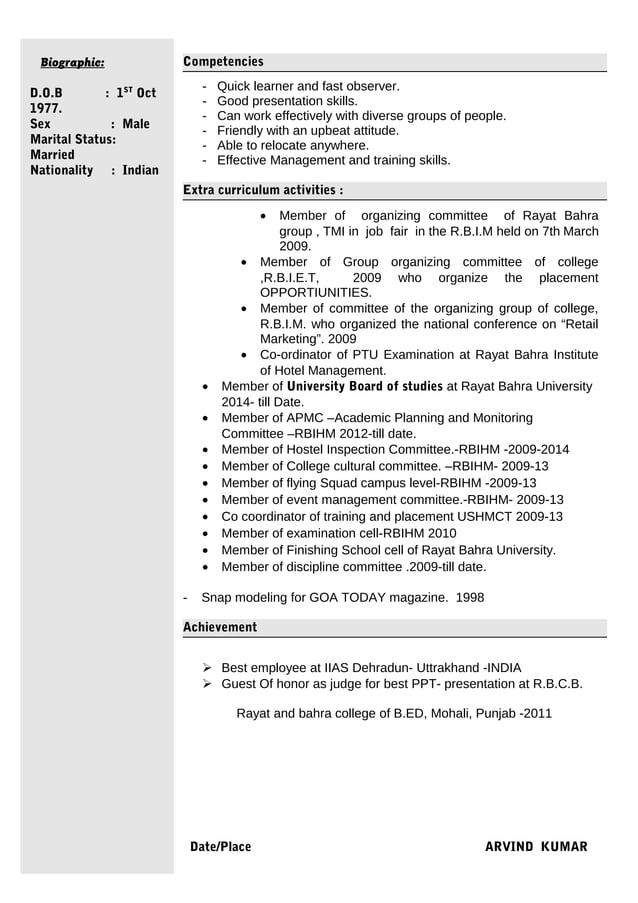 arvind updated resume | PDF