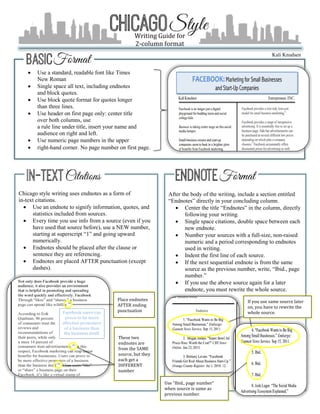 chicago style handout two column format - Copy | PDF