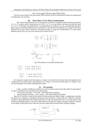 Simulation And Hardware Analysis Of Three Phase PWM Rectifier With Power Factor Correction | PDF