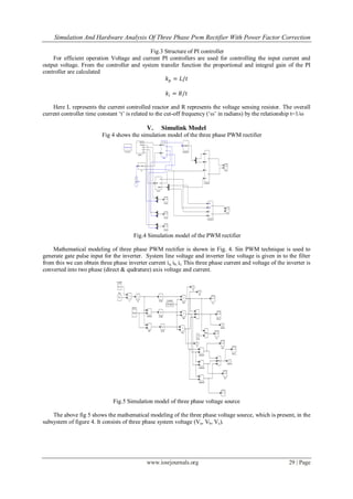 Simulation And Hardware Analysis Of Three Phase PWM Rectifier With Power Factor Correction | PDF