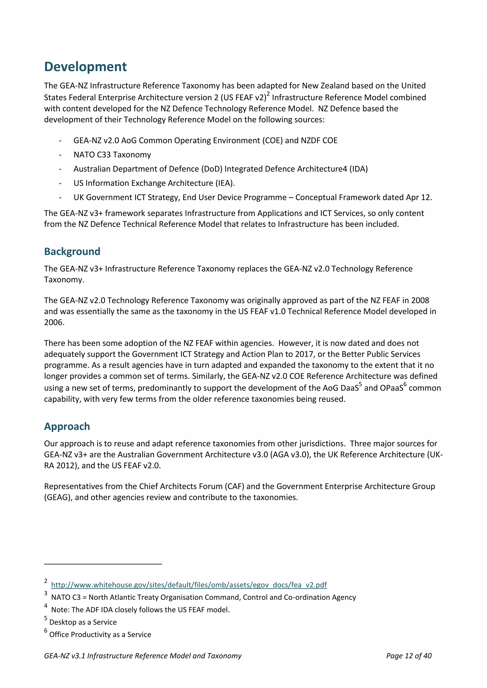 GEA-NZ v3.1 Infrastructure Reference Model and Taxonomy | PDF