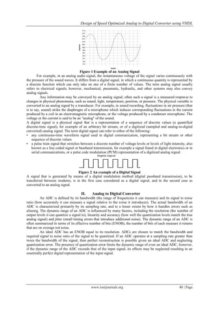 Design of Speed Optimized Analog to Digital Converter using VHDL | PDF