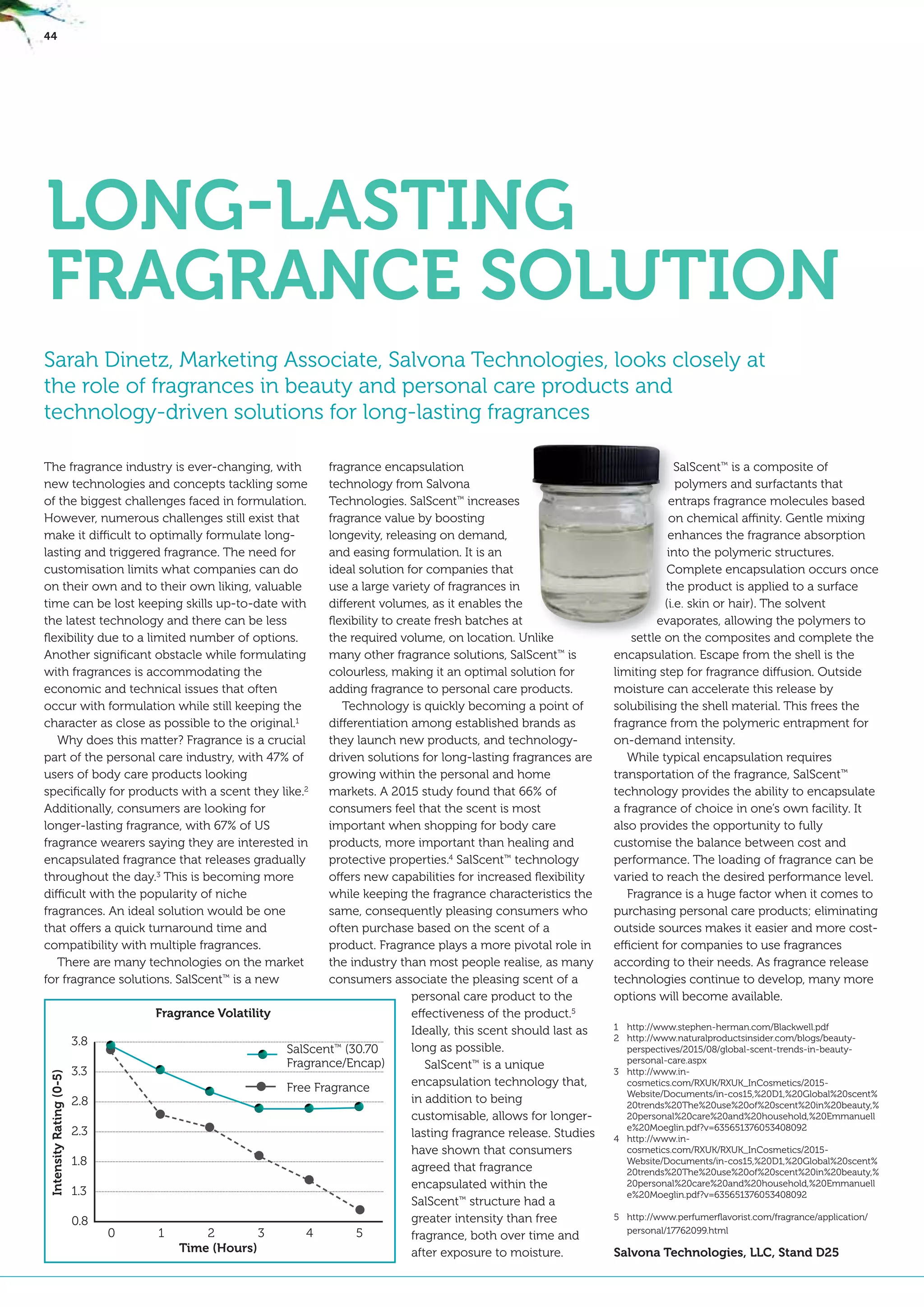 Salvona Article- in-Cosmetics Catalog | PDF