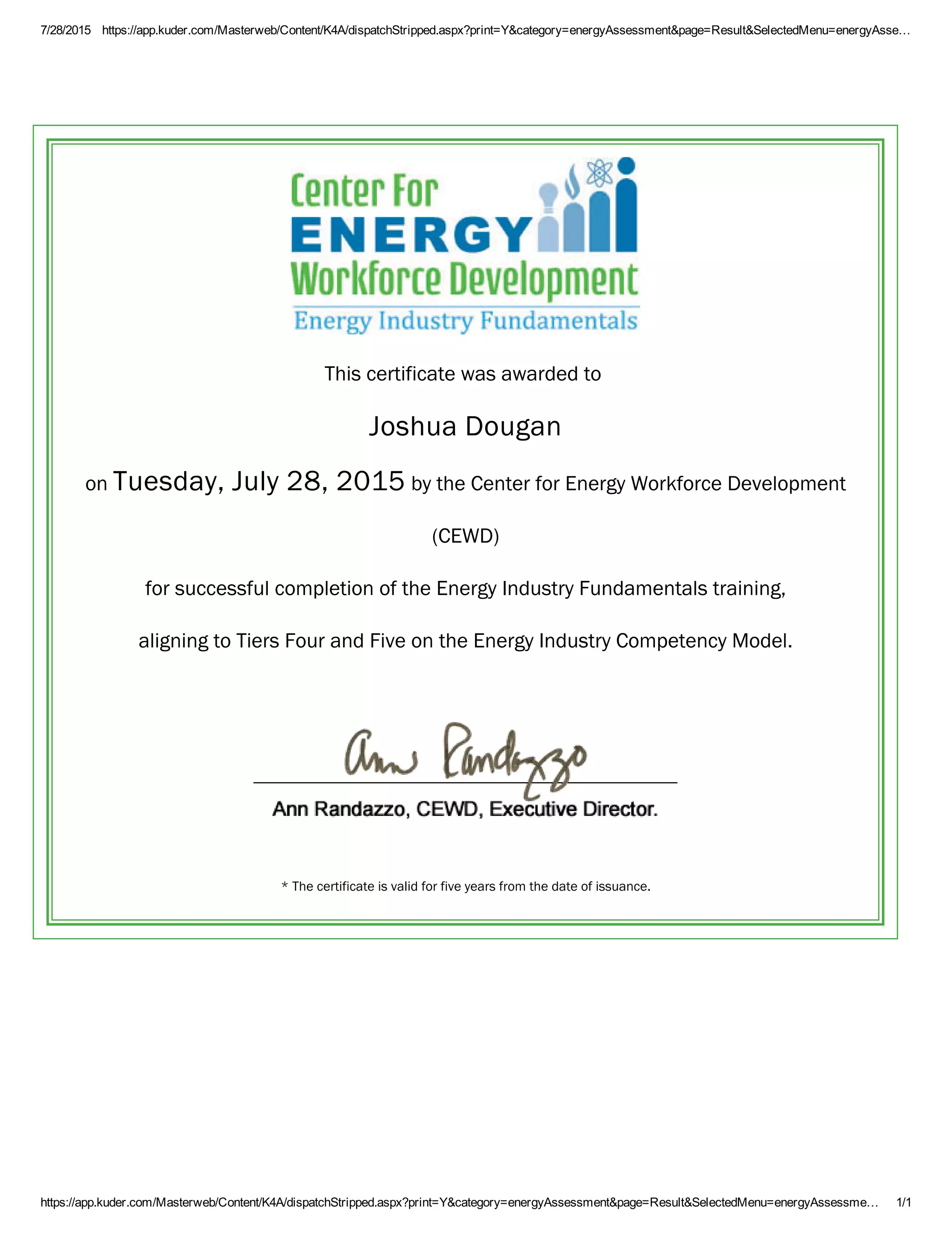 Energy Industry Fundamentals Certification | PDF