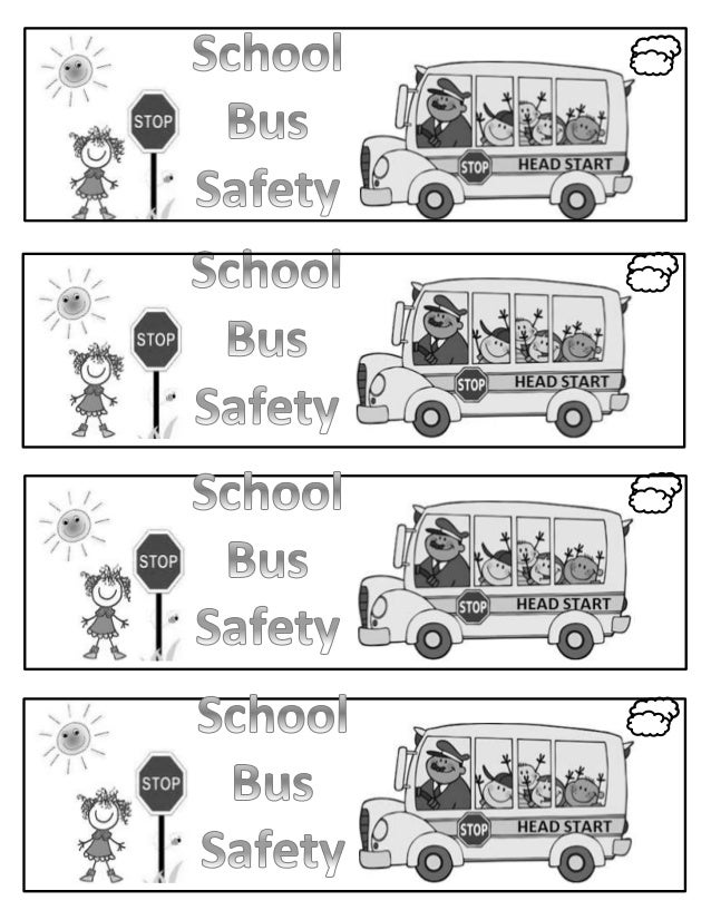 Head Start School Bus Safety Booklet (black and white) JULIE'S FINAL