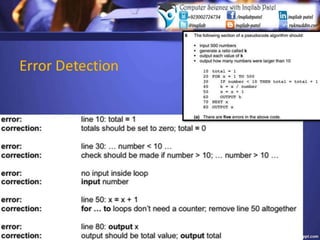 Pseudo code Errors & Imrovements by Inqilab Patel | PPT