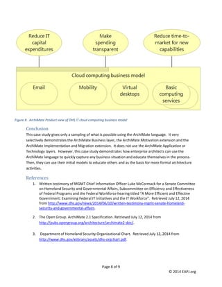 Visualizing IT at the Department of Homeland Security with the ArchiMate® Visual Modeling ...