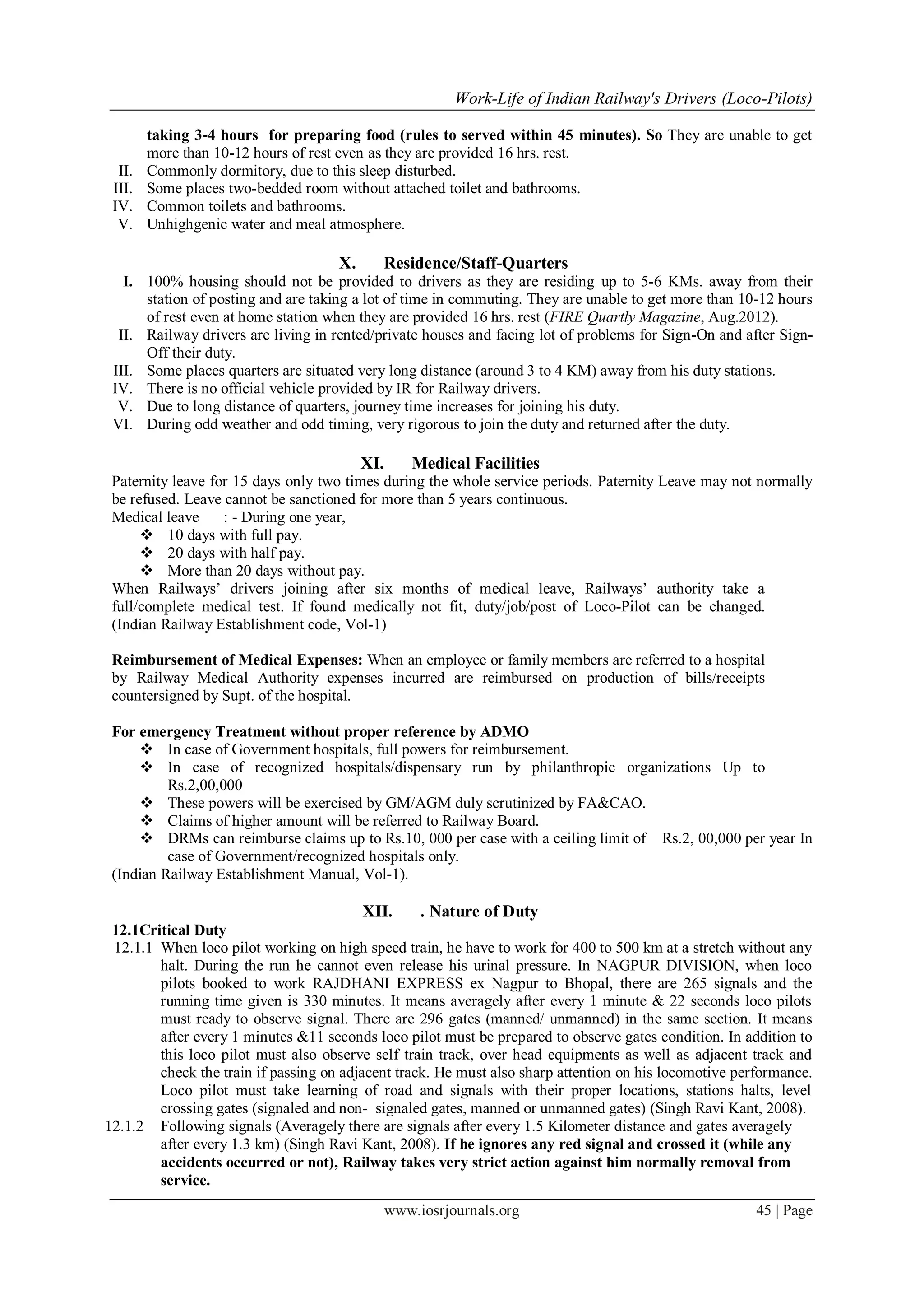 Work-Life of Indian Railway's Drivers (Loco-Pilots) | PDF