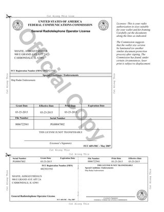 FCC License | PDF