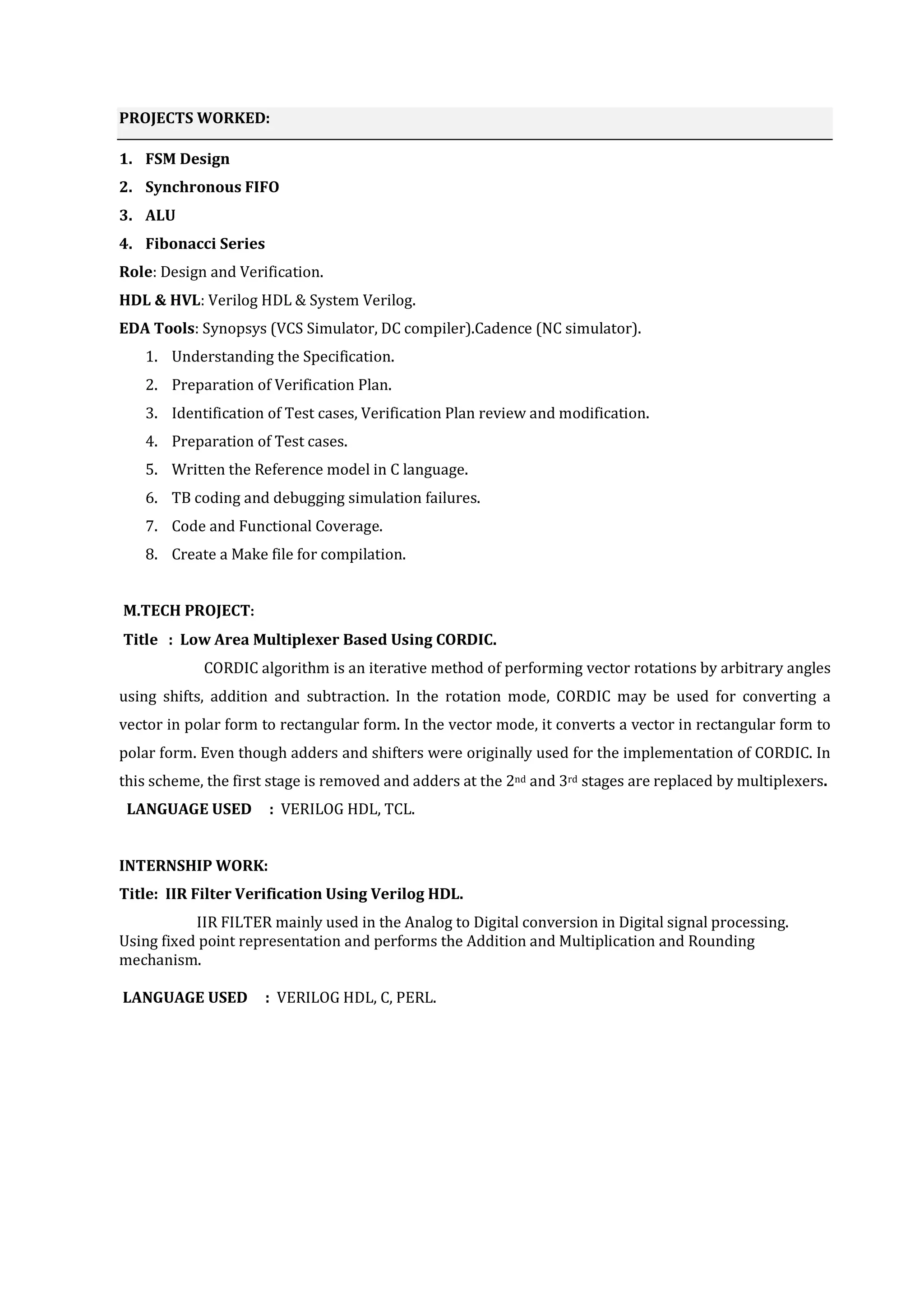 RESUME_VLSI | PDF