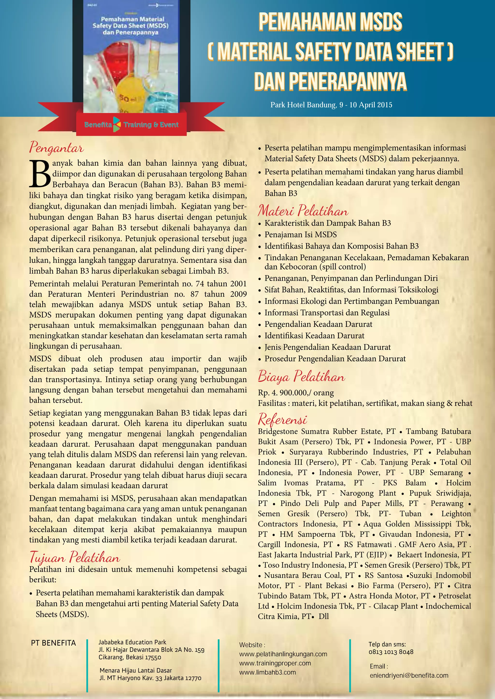 04-HAZ-03 MSDS (Bandung) | PDF