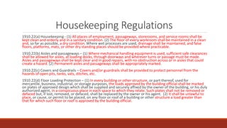 OSH106AA Final Presentation - Housekeeping | PPTX