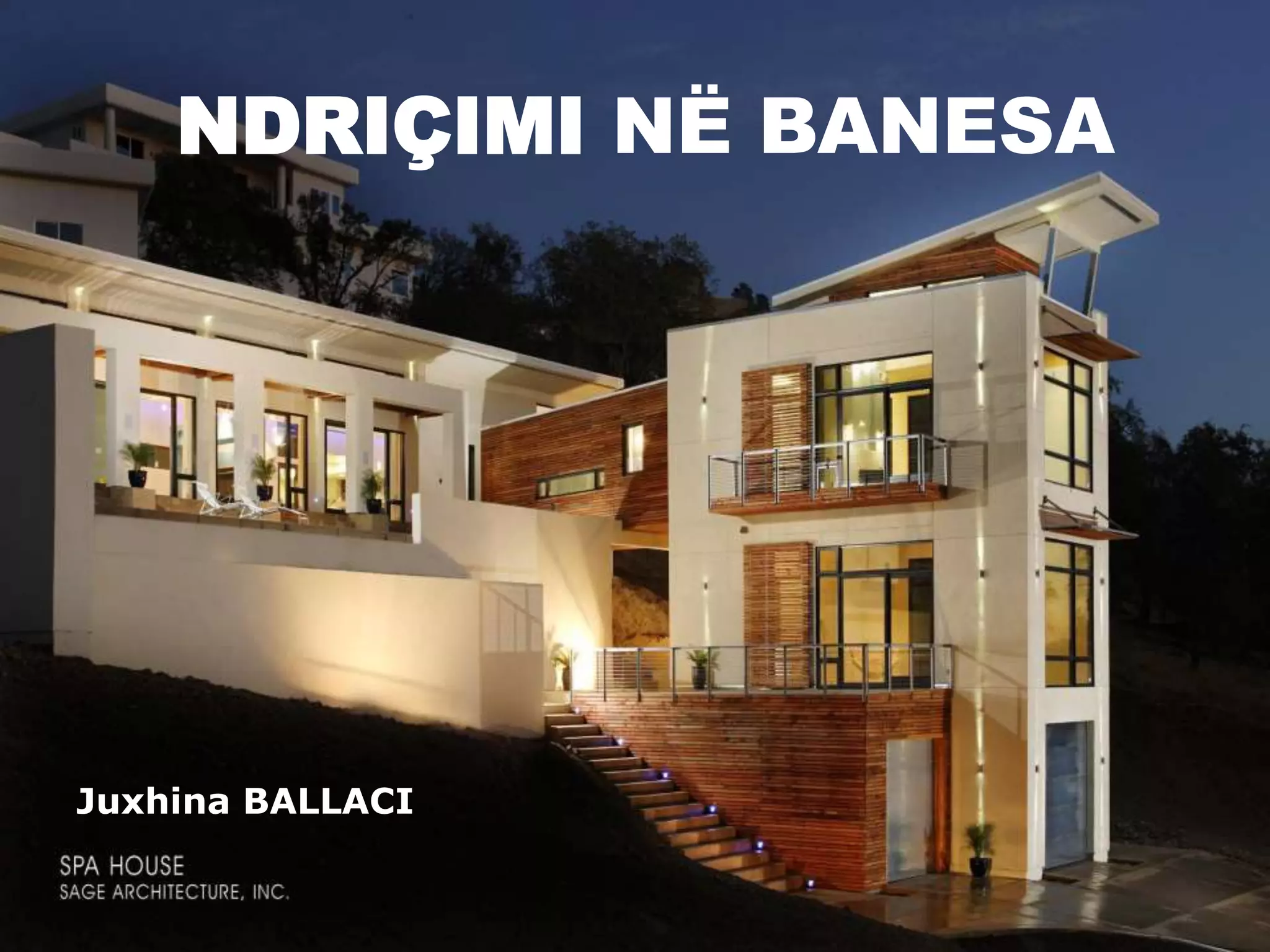 Ndricimi ne banesa | PPTX