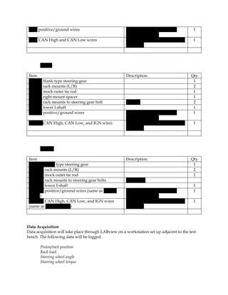 Electronic Power Steering Bench Test Fixture - Public | PDF ...
