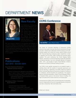 Fall 2015 - Accounting Newsletter | PDF | Undergraduate Education ...