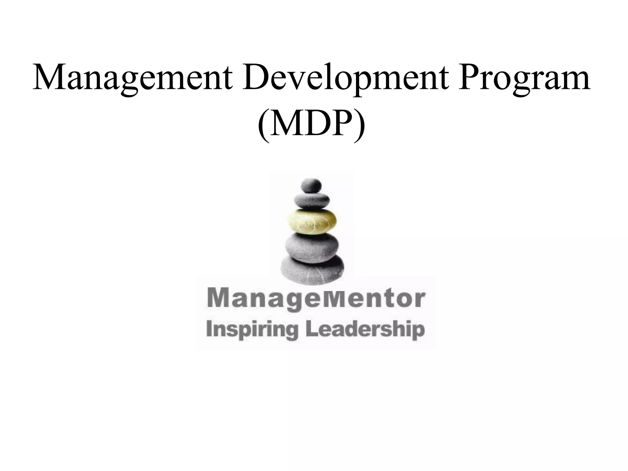 Management Development Program (MDP) - I-1 | PPSX