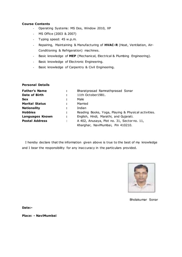 Nov16_Updated Resume_BHOLAKUMAR SONAR | DOCX