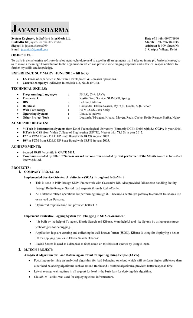 jayant_resume | PDF