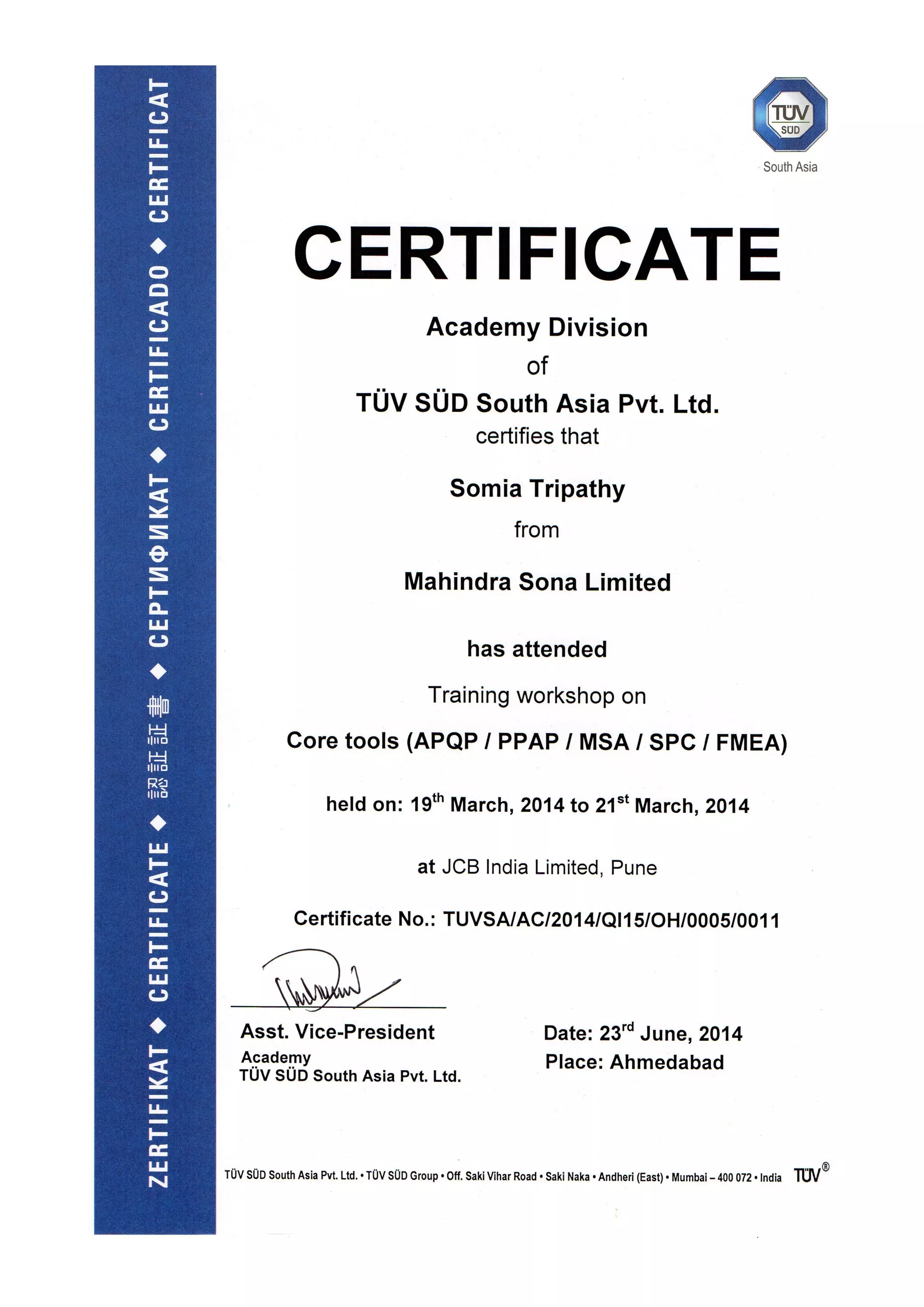 TUV SUD certificate | PDF