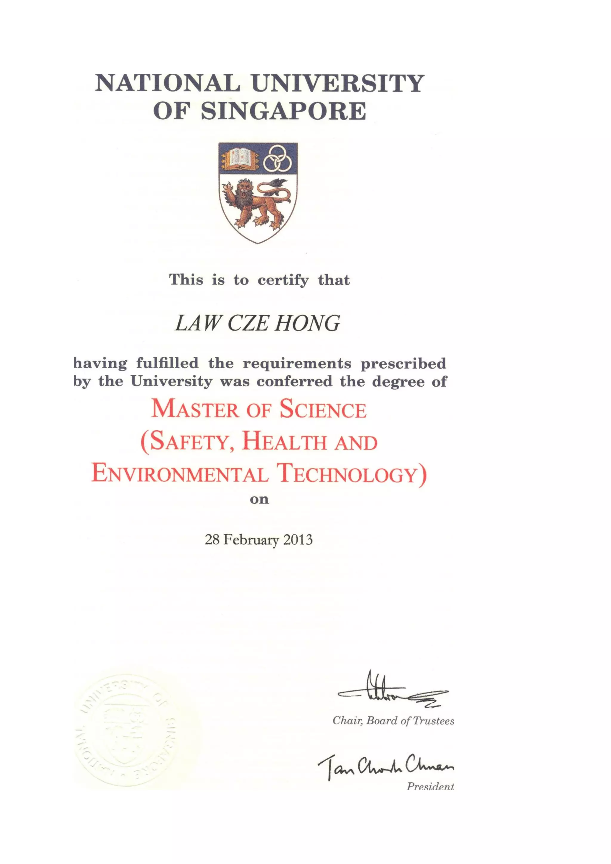 NUS MScCert | PDF