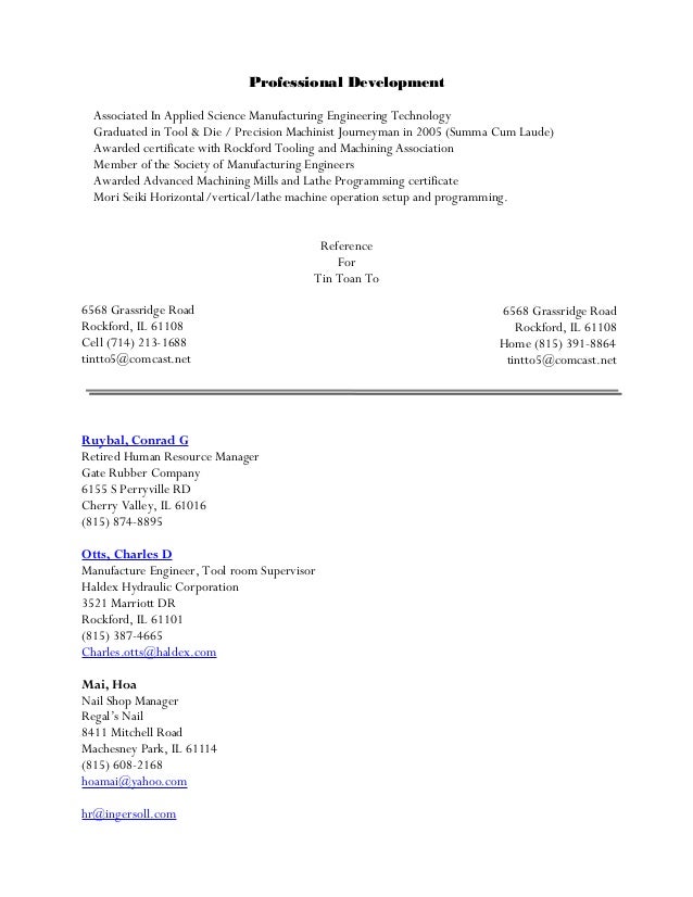 Tin To Professional Resume