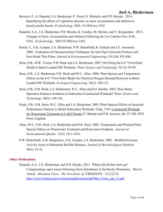 Biederman CV Jan 2016 | PDF