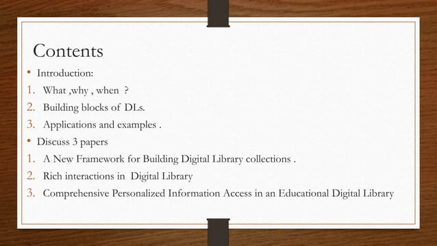 Digital libraries | PPTX | Databases | Computer Software and Applications