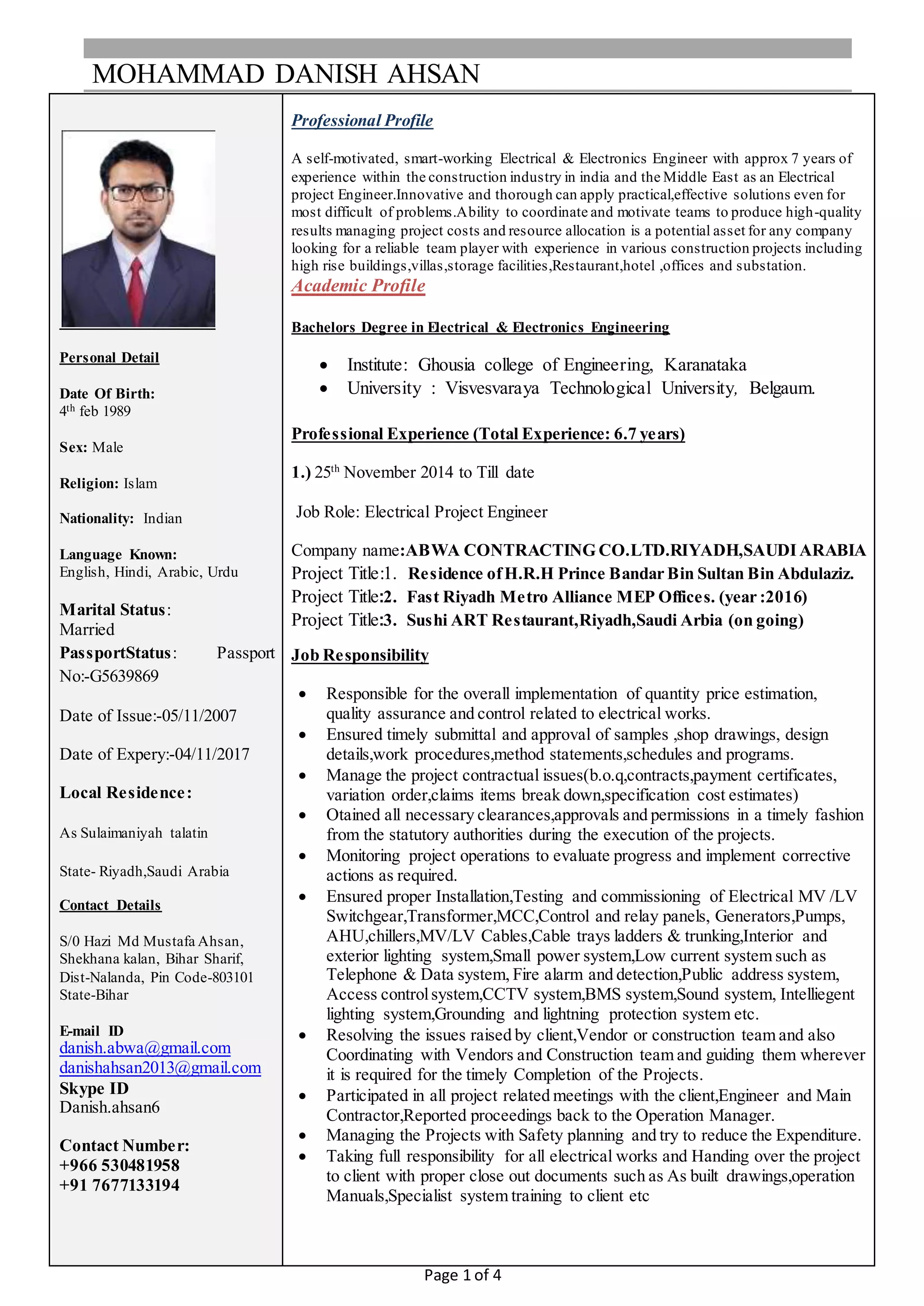 danish resume | DOCX