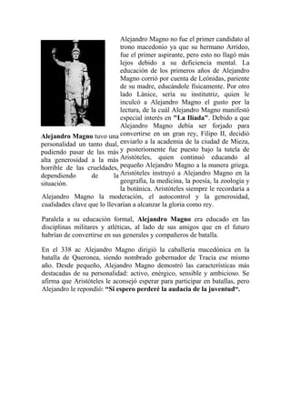 Alejandro magno | DOC