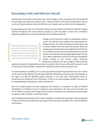 Planning for Safety _ 5 Key Considerations for an Effective Recall | PDF | Recalls | Consumer Issues
