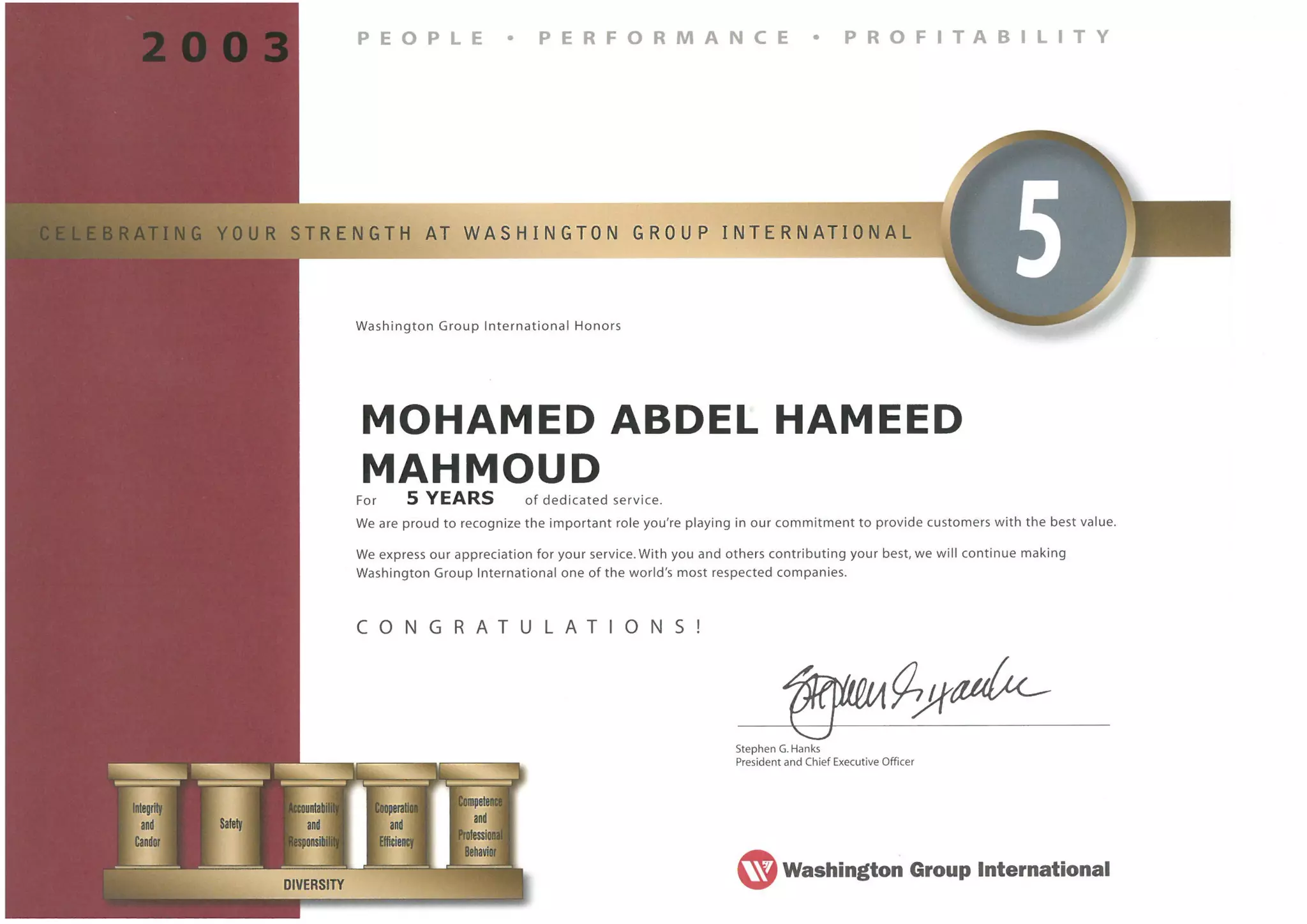 WGI - 5 years completion | PDF