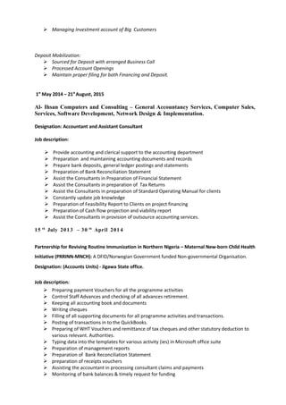 UMAR KABIR CV REVISED 3E | PDF