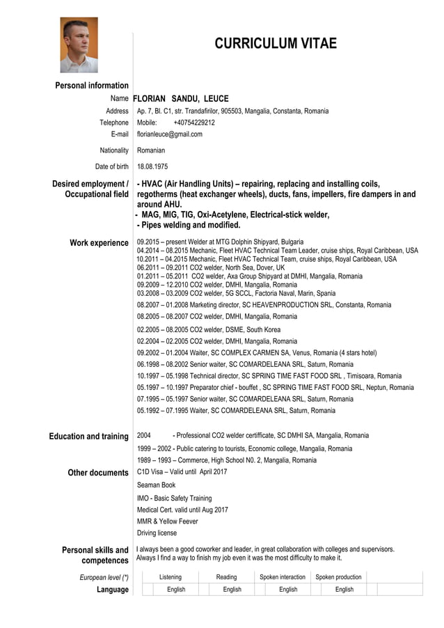 CV Florian Leuce | PDF