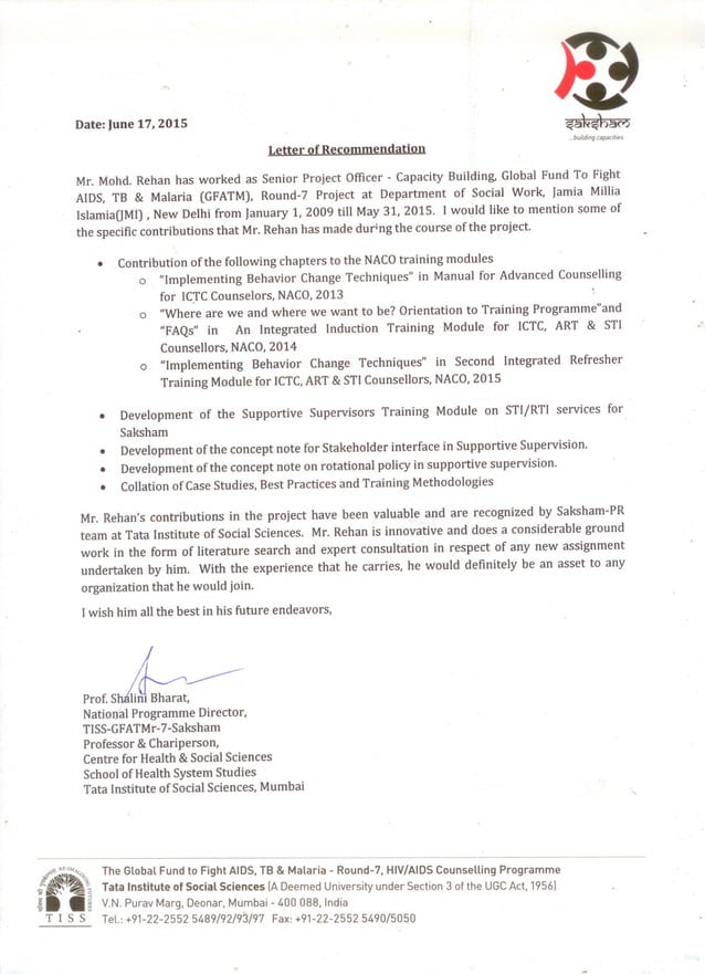 LETTER OF RECOMMENDATION BY PR final | PDF