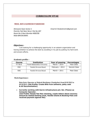CURRICULUM VITAE | PDF