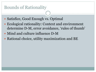 Behavioral Economics - Presentation at ILEAD | PPT