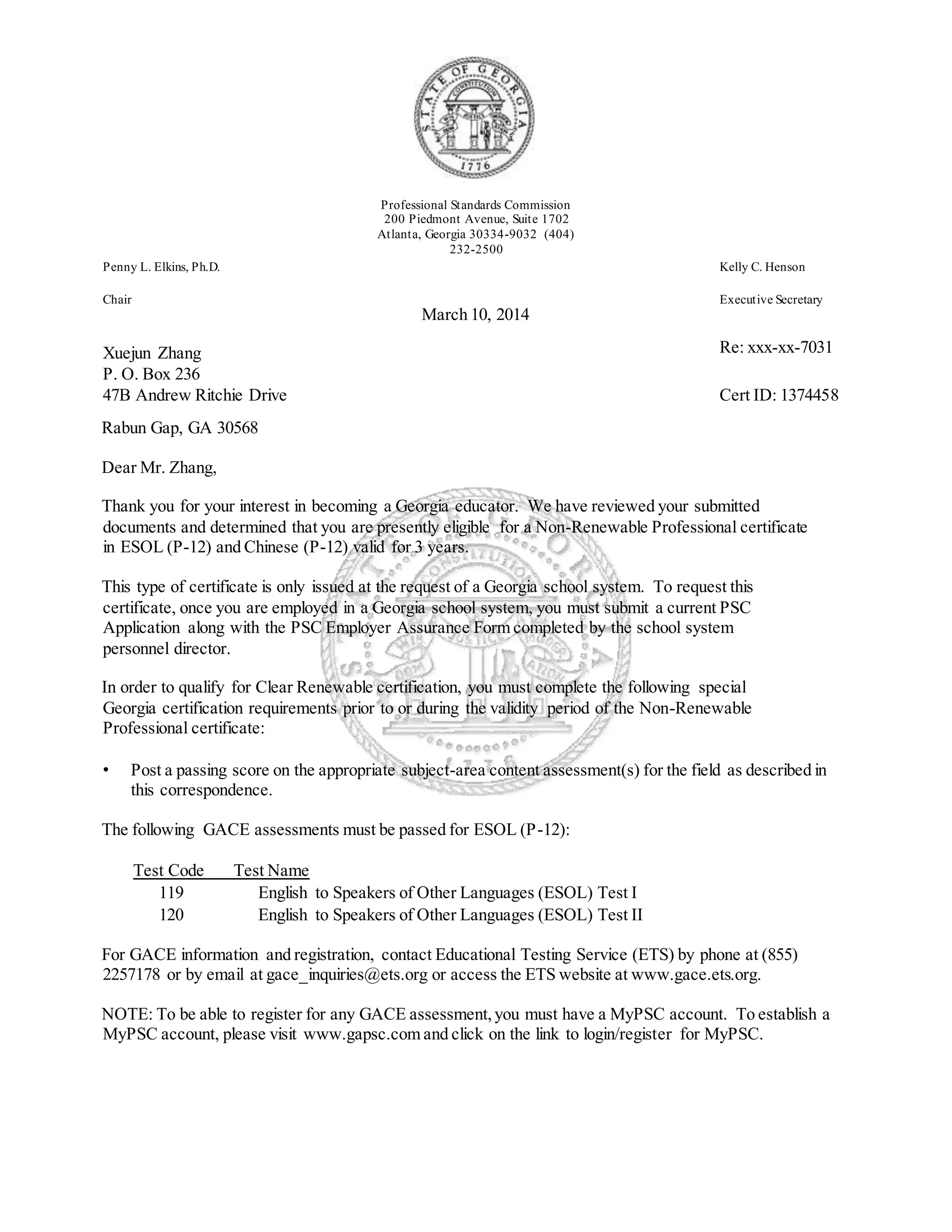 Correspondence letter for xuejun Zhang | DOCX